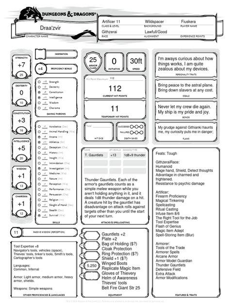 Gith Character For Dandd 5e Pdf