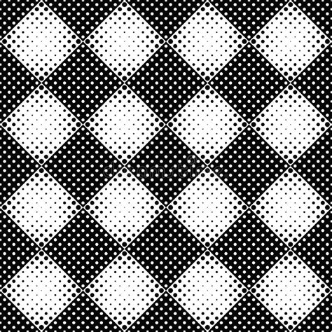 Seamless Black And White Dot Pattern Background Stock Vector