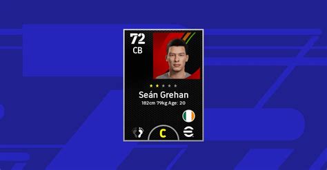Seán Grehan Efootball 2022 Stats