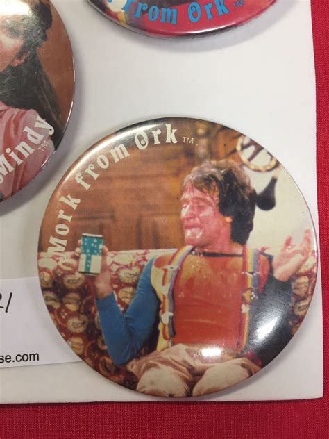 Vintage Mork And Mindy Buttons