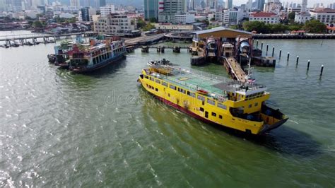 Yellow Roro Ferry Reach Jetty Stock Video Video Of Famous Travel