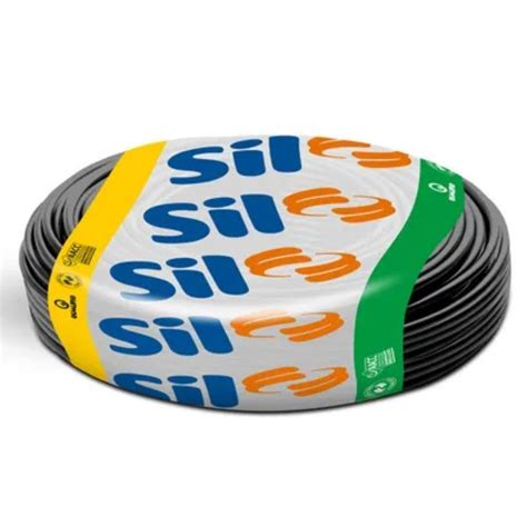 Cabo Fio Flexivel 10mm 25m Preto Sil Fios E Cabos Madeiramadeira