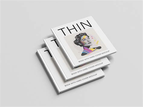 Thin Book With Hard Cover Mockup Mockups Design