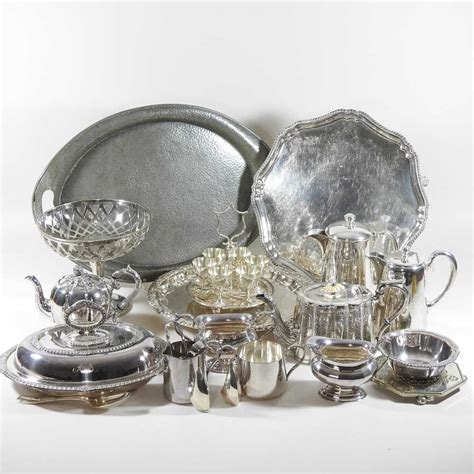 Lot 172 A Collection Of Silver Plated Items