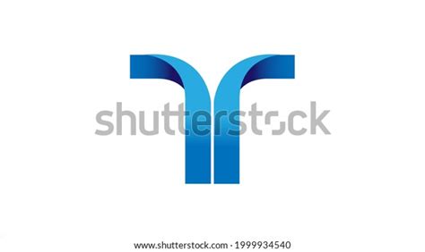 Unique Modern Creative Elegant T Initial Stock Vector Royalty Free