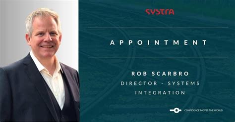 Systra Anz Appoints Rob Scarbro As Director Systems Integration