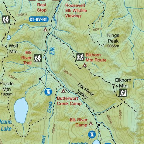 Strathcona Provincial Park Bc Park Adventure Map By Backroad Mapbooks