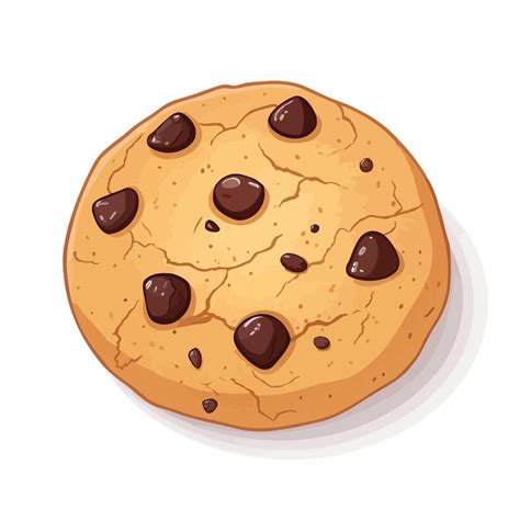 Delicious Cartoon Chocolate Chip Cookie Illustration 54320926 Vector Art At Vecteezy