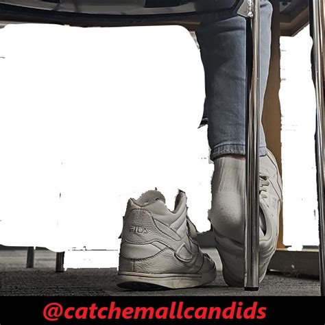 Asian Socked Shoeplay In High Top White Filas