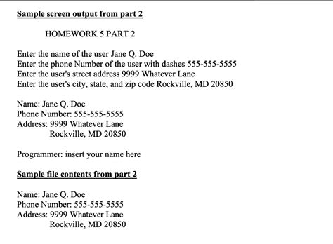 Solved Write A Program That Asks For User S Name Phone Chegg Com