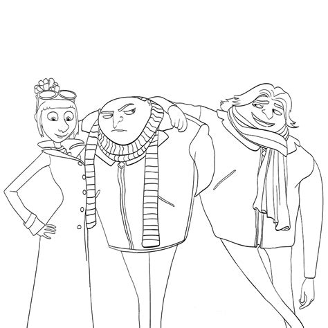 Despicable Me 2 Lucy Coloring Pages