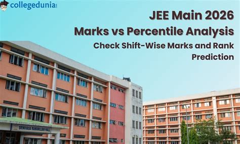 Jee Main Marks Vs Percentile 2026 Check Shift Wise Marks And Rank