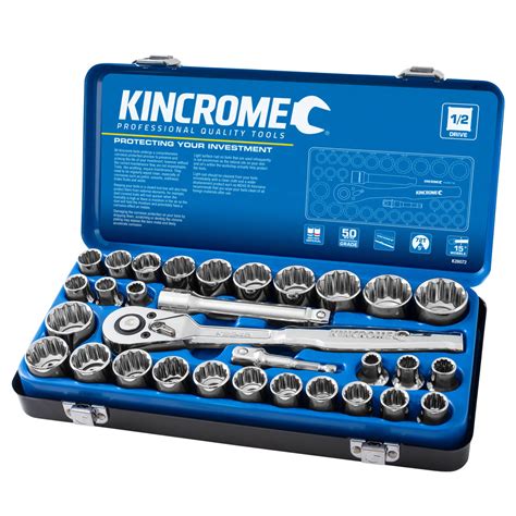 Socket Set 31 Piece 1 2 Drive Metric And Imperial Kincrome Tools