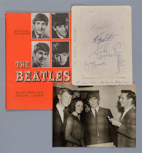 Meet The Beatles For Real Australia Photo And Autograph