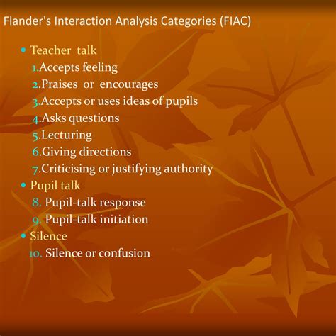 Ppt Flanders Interaction Analysis Powerpoint Presentation Free Download Id 4748115