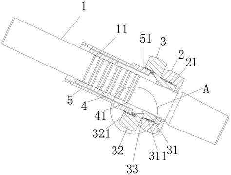 一种圆柱管微调伸缩装置的制作方法