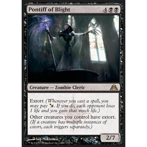 Magic The Gathering Pontiff Of Blight Pontefice Della Rovina [dgm