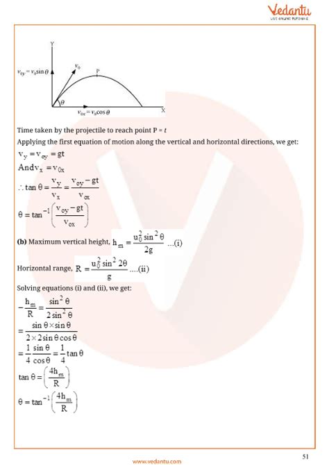 Important Questions For Cbse Class 11 Physics Chapter 4 Motion In A