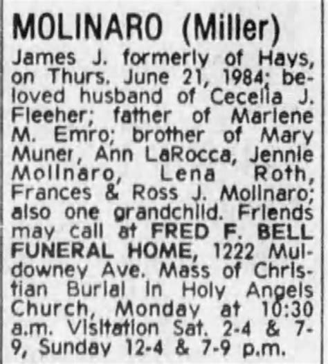 James J Molinaro 1912 1984 Find A Grave Memorial