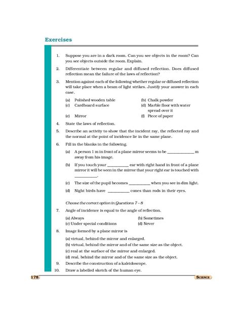 Ncert Book Class 8 Science Chapter 13 Light Pdf Aglasem