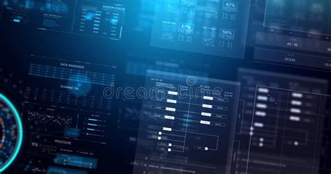 Cyber Futuristic Video Overlay Technology Hud Head Up Display Graphic