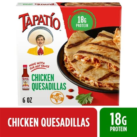 Tapatío Chicken Quesadillas With Tapatio Hot Sauce Frozen Mexican Food