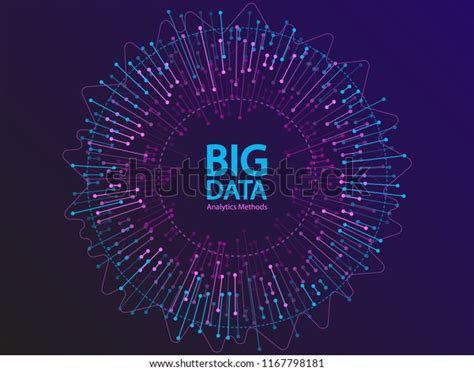 Big Data Visualization Concept Vector Round Stock Vector Royalty Free Shutterstock
