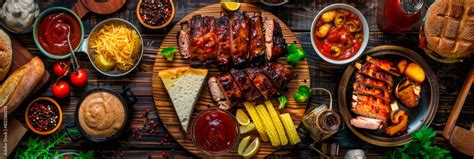 Dads Favorite Food Background With A Delicious Plate Of Food