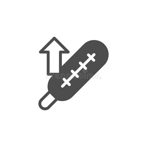 Body Temperature Icon And Medical Concept Stock Vector Illustration Of High Thermometer