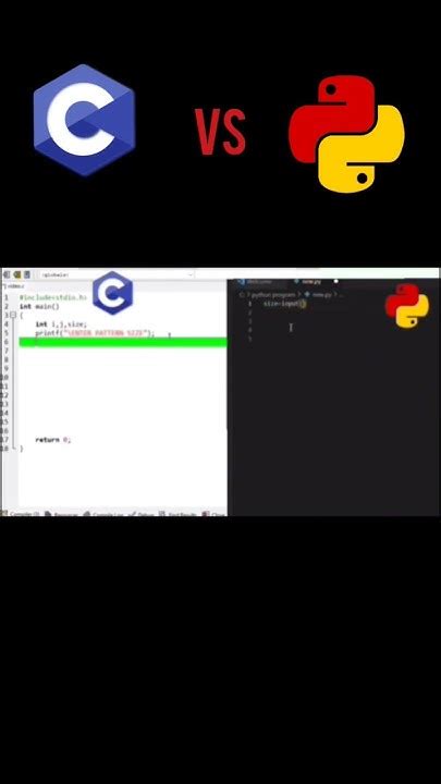 C Language Vs Python Language Compare 🔥in Hindi Programinglanguage