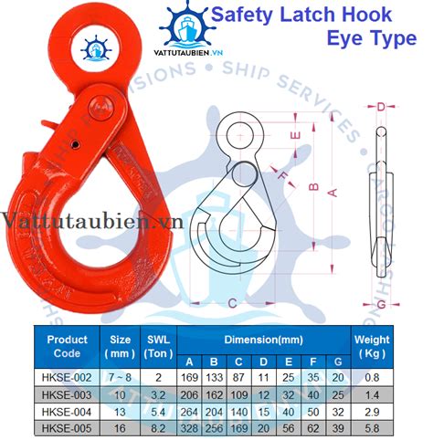 Safety Latch Hook Eye Type Vattutaubienvn