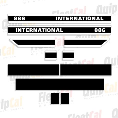 International 886 Tractor Marking Decal Set Truck And Equipment Decals