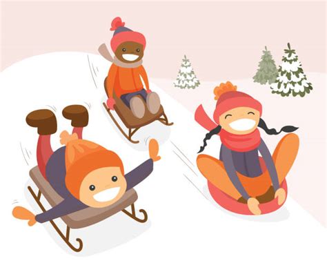 Sledding Illustrations Royalty Free Vector Graphics And Clip Art Istock