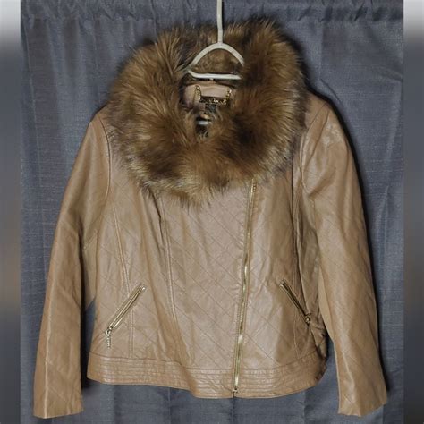 Iman Jackets And Coats Iman Leather Jacket And Purse Combo Poshmark