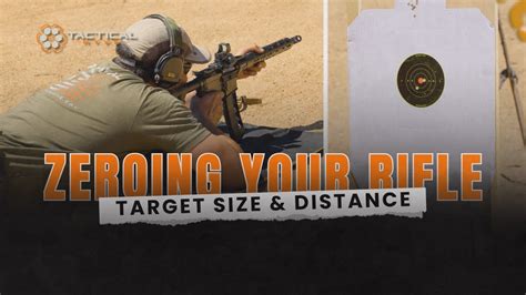Zeroing Your Rifle Target Size And Distance Youtube