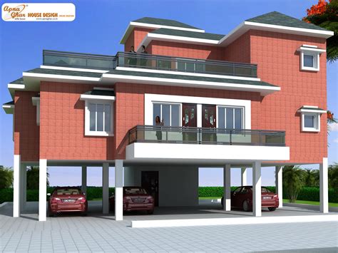 Duplex House Design With Ground Floor Parking A Perfect Combination Of