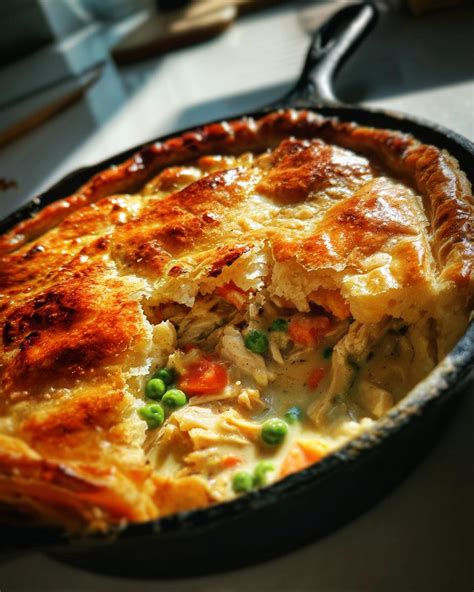 Unbelievably Easy Rotisserie Chicken Pot Pie Skillet Recipe In Under 1