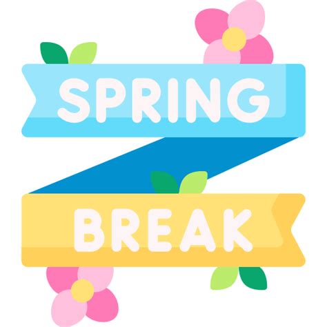 Spring Break Free Travel Icons