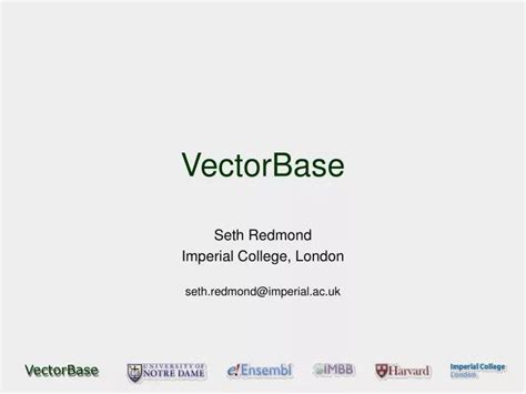 Ppt Vectorbase Powerpoint Presentation Free Download Id4262986