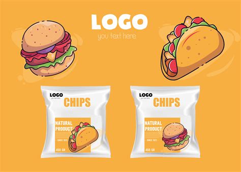 Chips Packaging Template Vector Art Colorful 13648730 Vector Art At