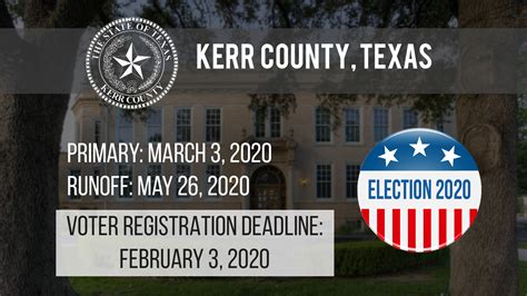 Your 2020 Primary Election Ballot For Kerr County Texas Kerrville United
