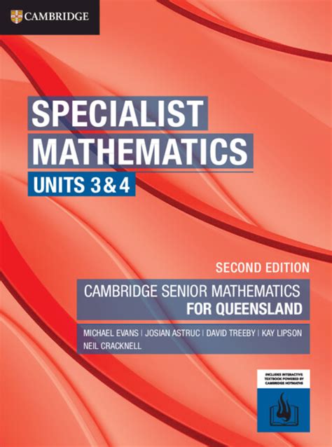Specialist Mathematics Units 3and4 For Queensland Online Teaching Suite