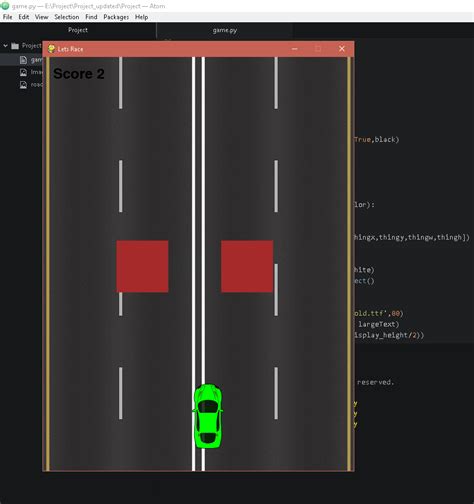 Python I Want Player To Dodge 2 Rectangles But They Appear Parallel