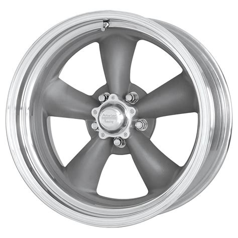American Racing Vn205 Classic Torq Thrust Ii Gray Wpolished Lip