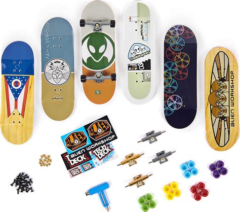 Tech Deck Sk8shop Fingerboard Bonus Pack Collectible And Customizable Mini Skateboards In