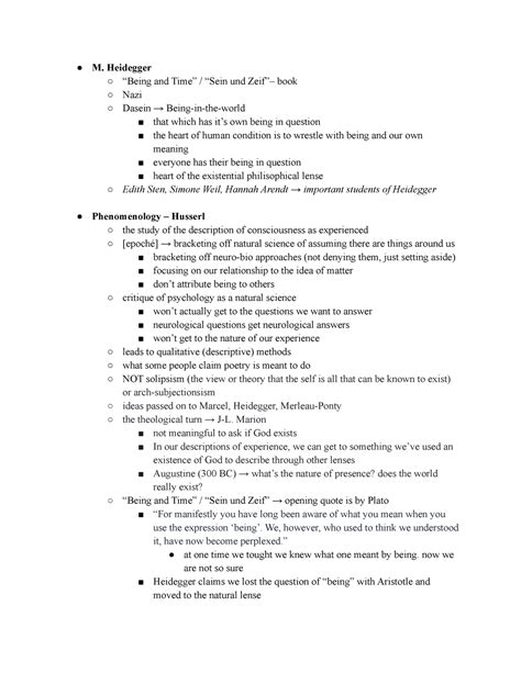 Existentialism Notes On Existentialist Theories And Theorists And How