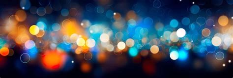 Premium Photo | Bokeh lights in various shapes and sizes creating a dynamic and playful ...