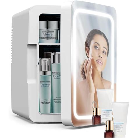 Mini Refrigerador Frigobar Refri Skincare Maquillaje Espejo Generico