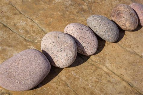Small Round Stones Stock Image Image Of Sandstone Group 76452003