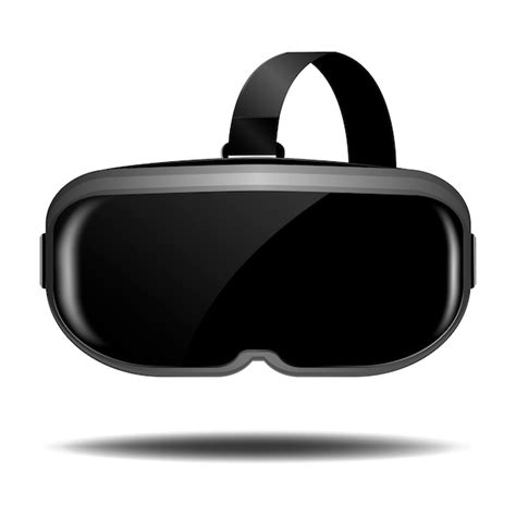 Premium Vector Vr Helmet Or Virtual Reality Glasses With Shadow On White